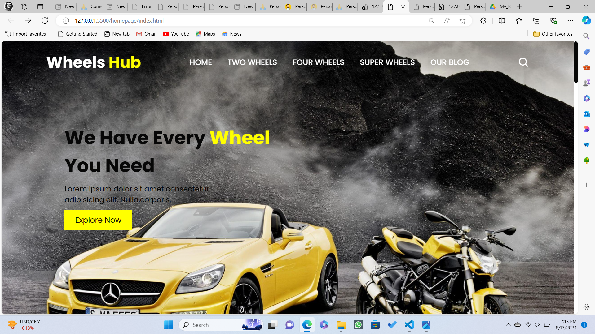 Personal Portfolio | @sanjay_panduru